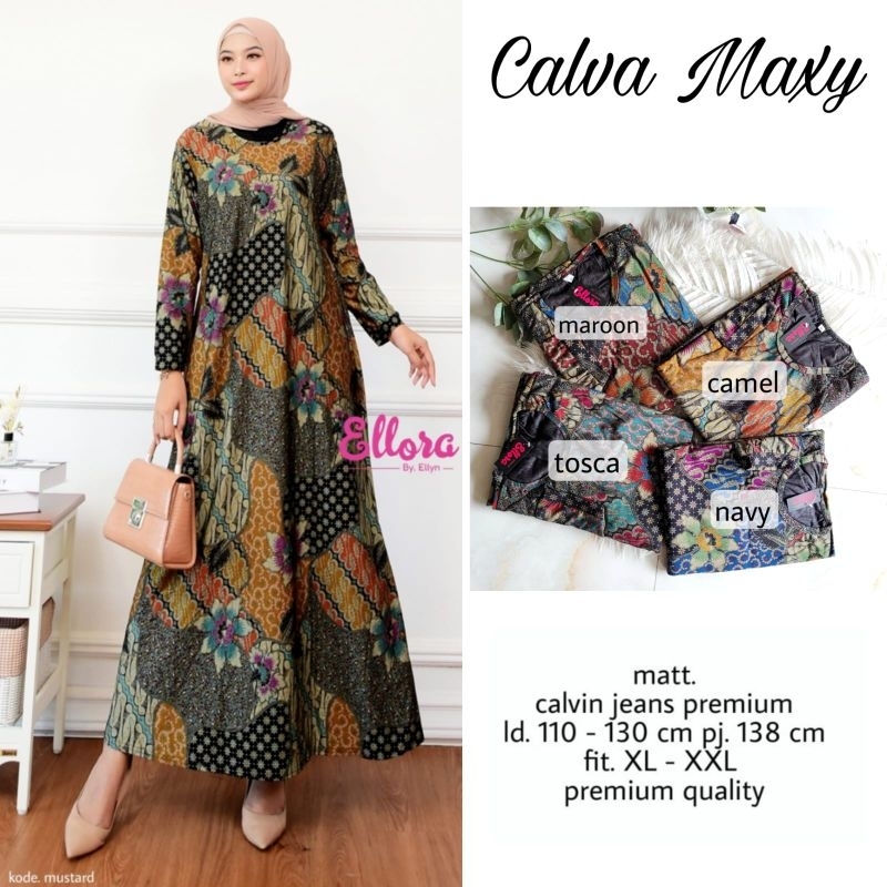 Jual NEW PRODUK BY ELLORA CALWA MAXY BAHAN CALVIN JEANS LD110-130CM ...