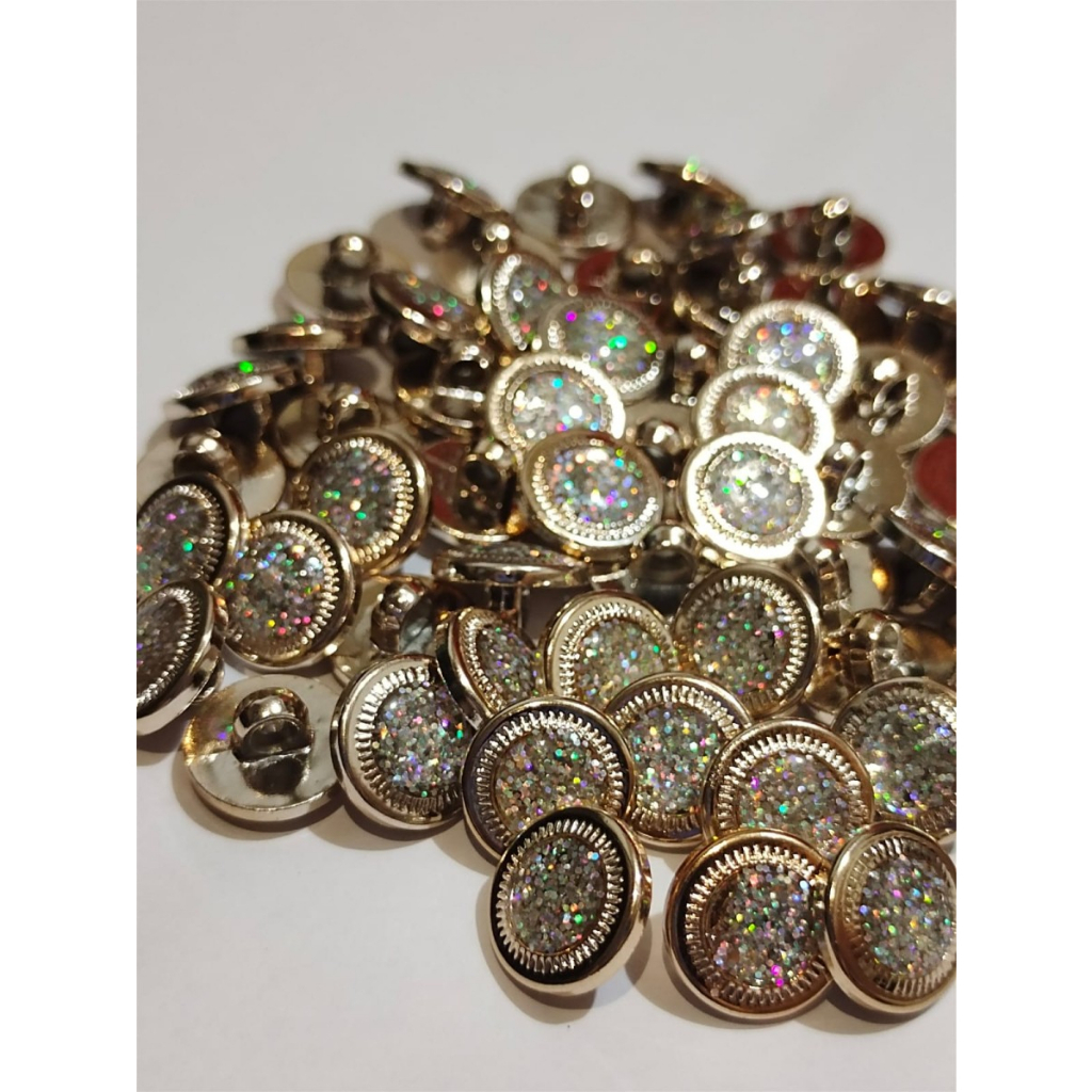 Jual Kancing Baju Jamur Motif permata diameter 10mm isi 100pcs | Shopee ...