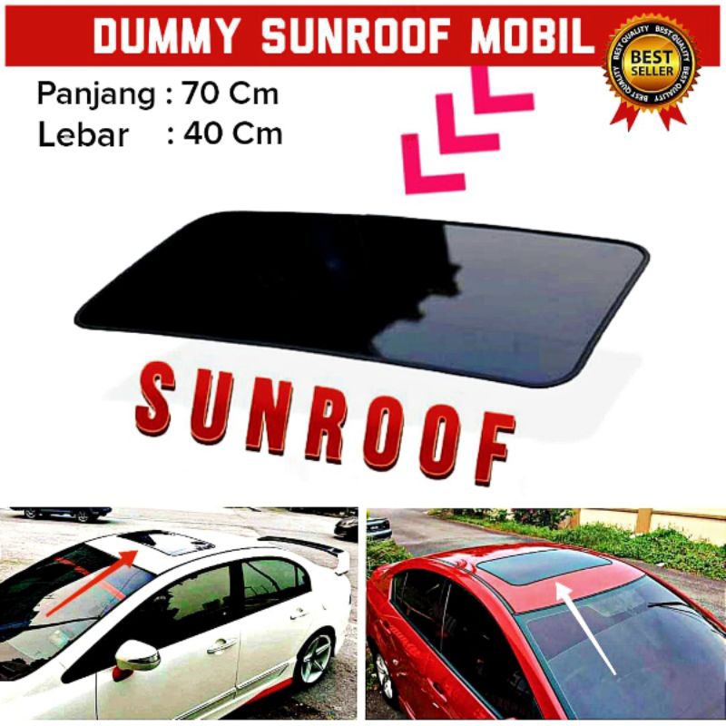 Jual SUNROOF MOBIL VARIASI UKURAN 70 X 40 CM / SUNROOF TEMPEL UNTUK SEMUA JENIS MOBIL ...