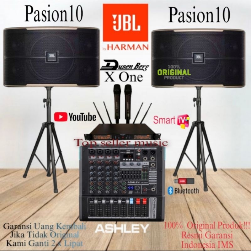 Jual PAKET SOUND SYSTEM KARAOKE SPEAKER JBL PASION 10 ORIGINAL LIVE ...