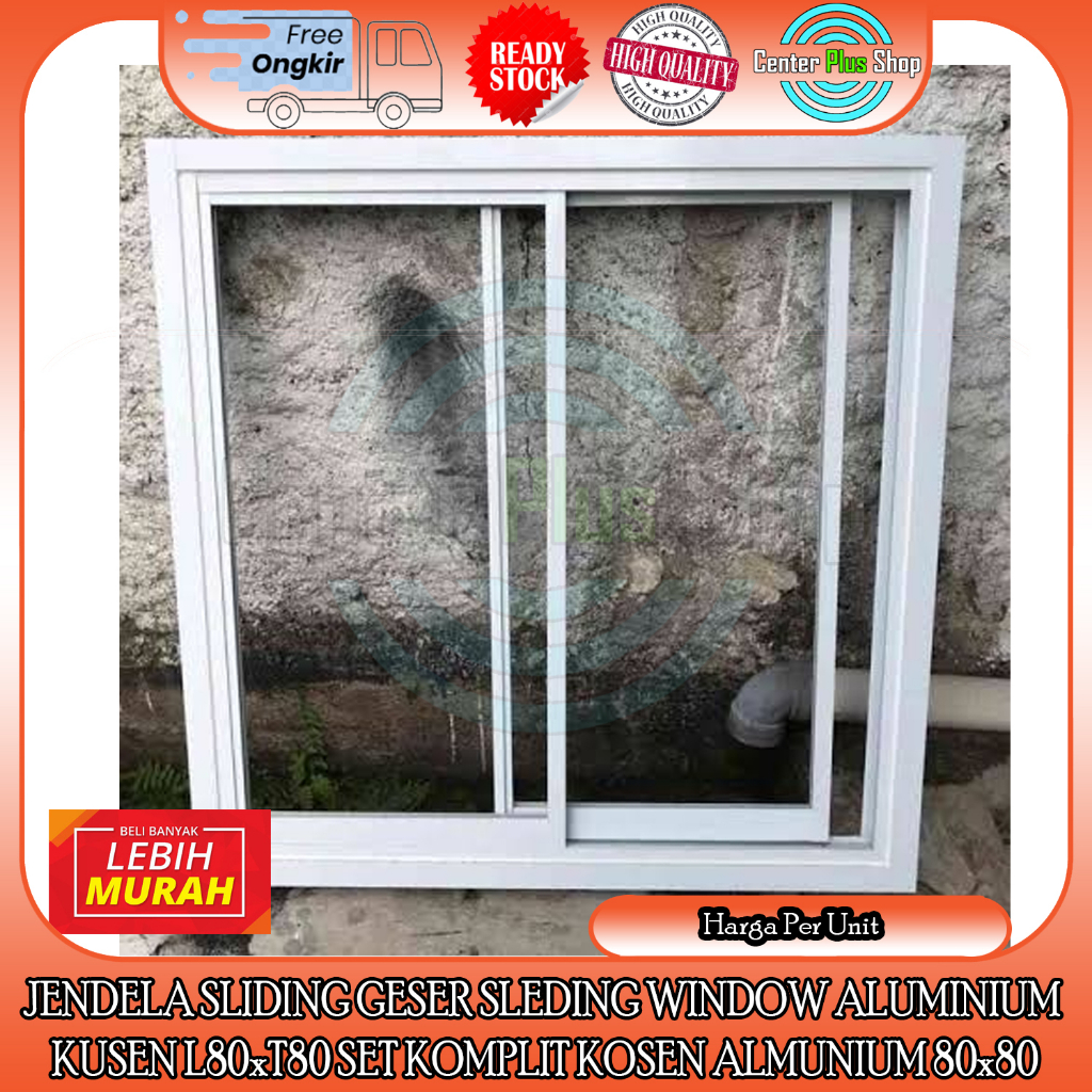 Jual JENDELA SLIDING GESER SLEDING WINDOW ALUMINIUM KUSEN L80 x T80 ...