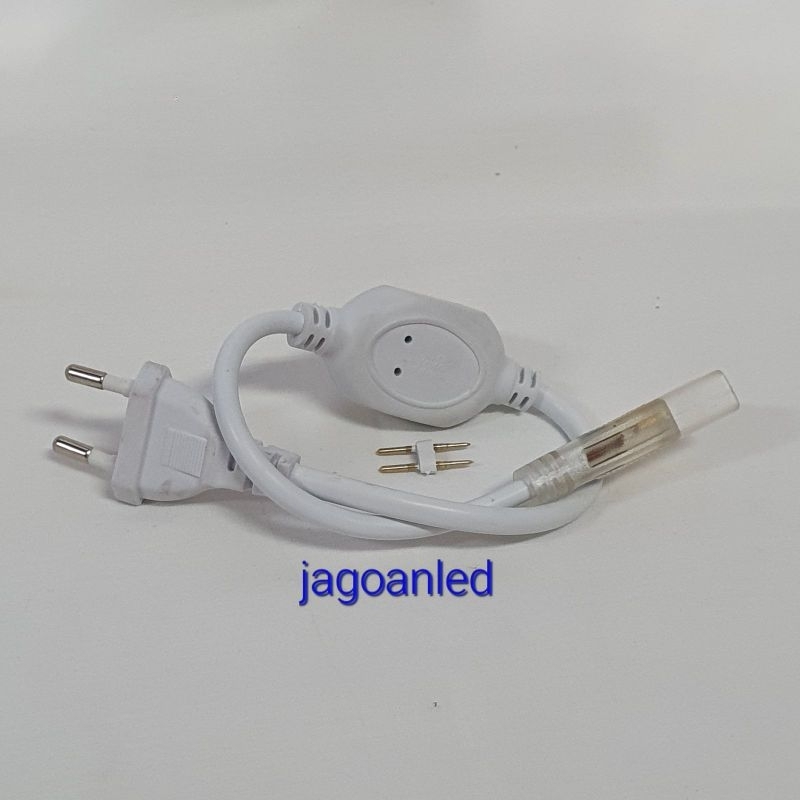 Jual Socket Neon Flex 220V Konektor Colokan Lampu Neon Flex Selang ...
