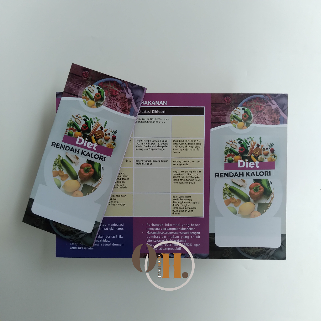 Jual Leaflet Diet Rendah Kalori - Menjaga Makanan - Diet - Brosur ...