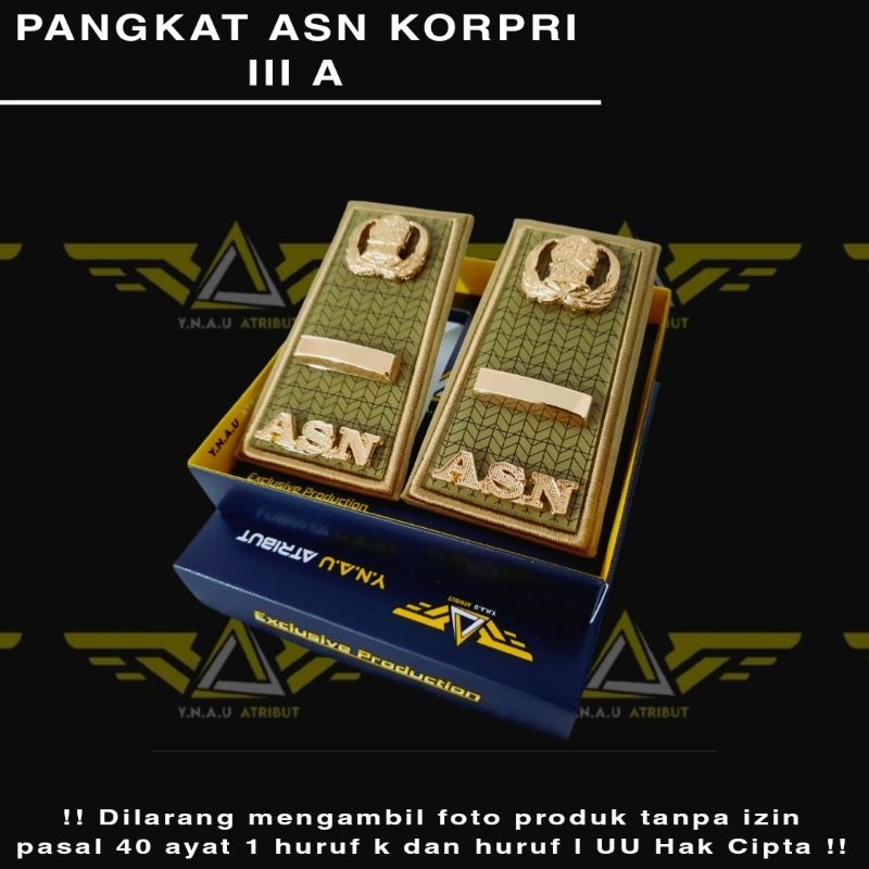 Jual ATRIBUT ASN / PANGKAT ASN KORPRI LENGKAP GOLONGAN 2A/2B/2C/2D/3A ...
