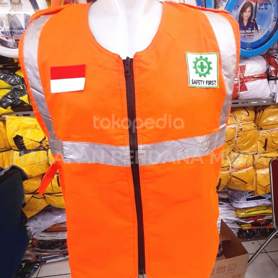 Jual Rompi Safety First / Rompi safety Proyek / Rompi Proyek Safety ...