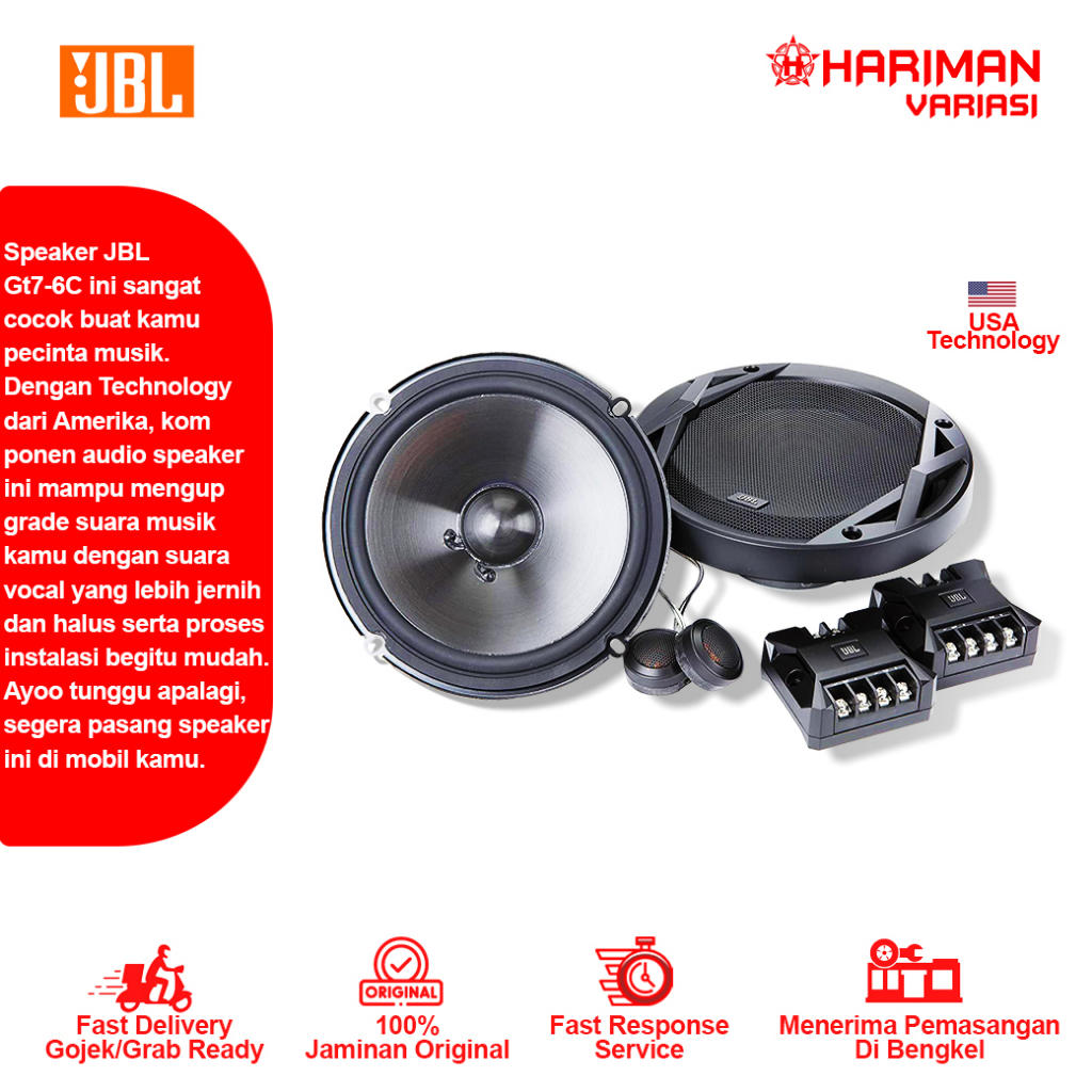 Jual Speaker Split JBL GT7-6C 2 Way 6.5 Inch Original | Shopee Indonesia