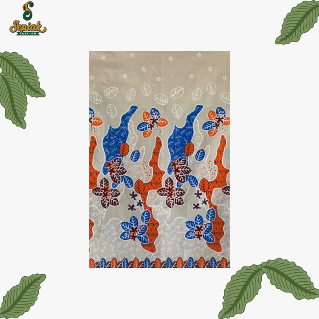 Jual SEPIAK BELITONG BATIK CETAK BELITUNG MOTIF DAUN SIMPOR SERIES ...