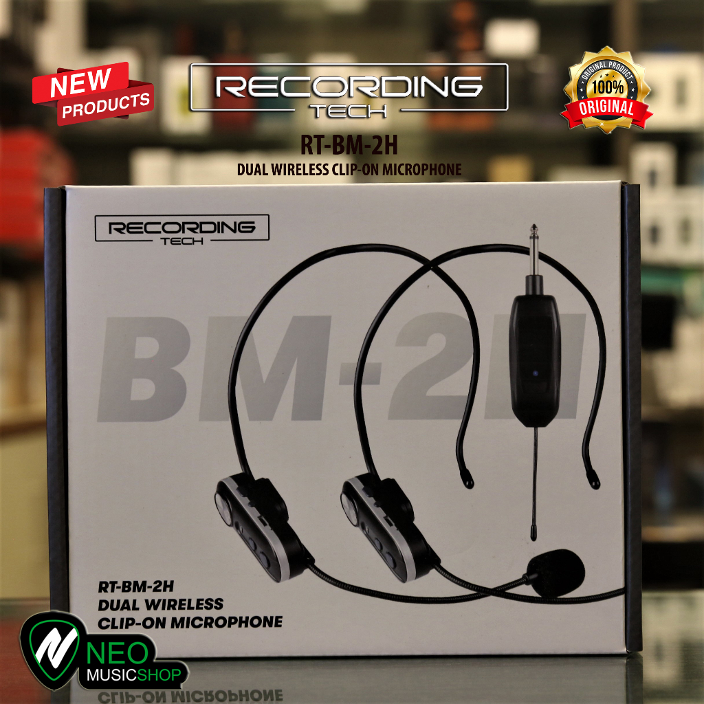Jual Recording Tech RT BM2H RTBM2H DUAL WIRELESS CLIP-ON MICROPHONE ...