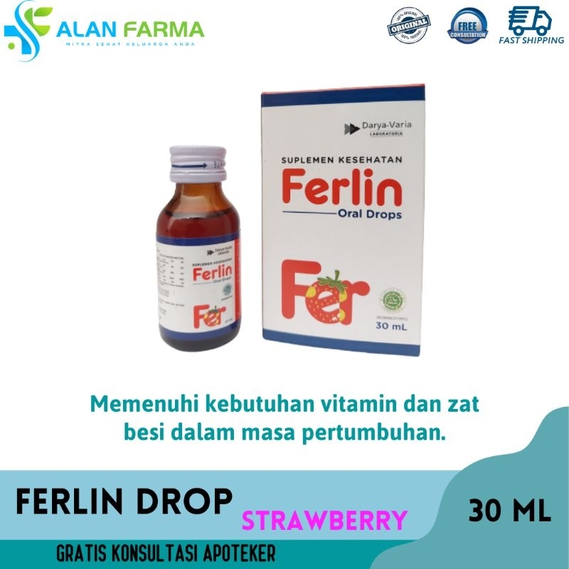 Jual Ferlin Drop 30 mL | Ferlin Drops | Suplemen Zat Besi Bayi | Shopee ...