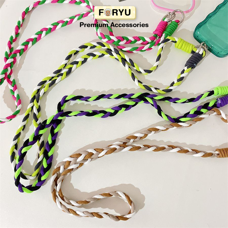 Jual Foryu Tali Gantungan HP Universal Tenun Kepang Sling Case Macrame ...