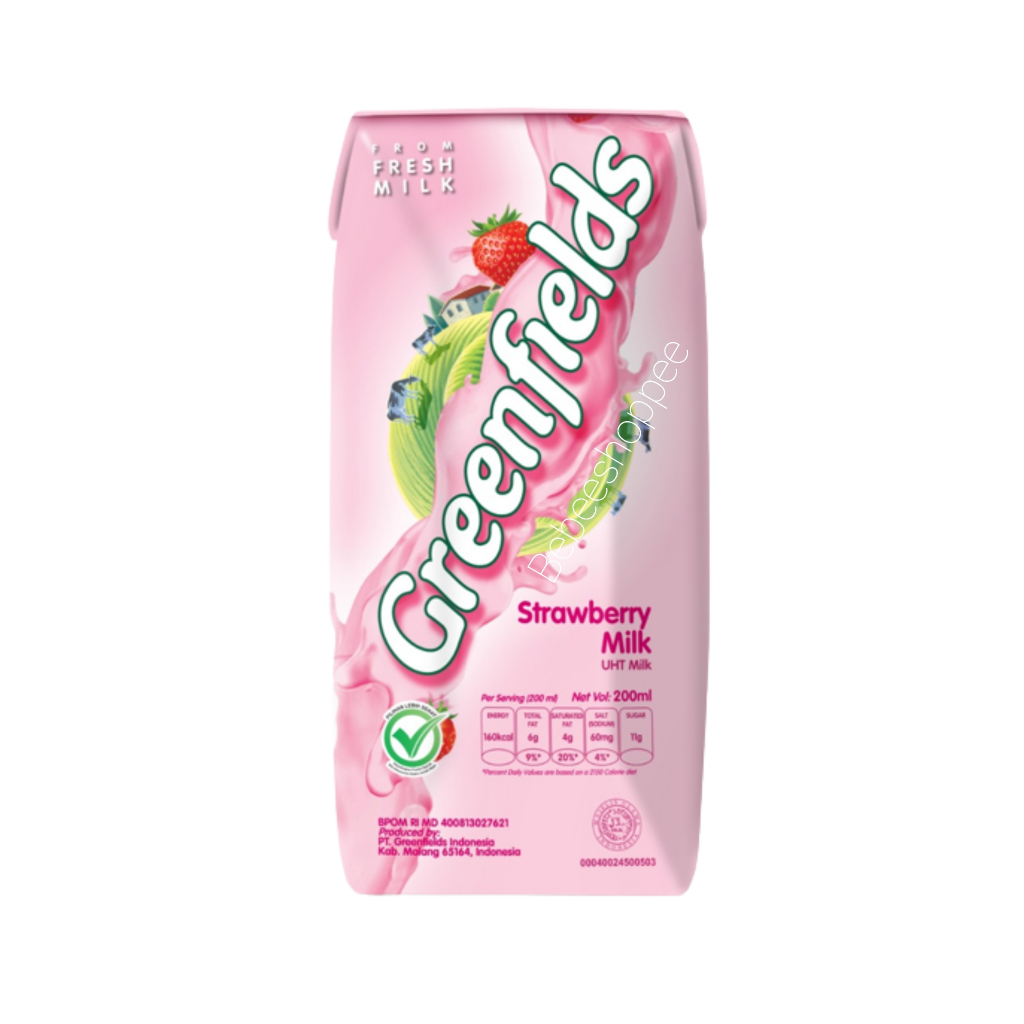 Jual Susu Greenfields UHT 250 ml | Full Cream Coklat Strawberry | Harga Grosir Kartonan SUSU ...