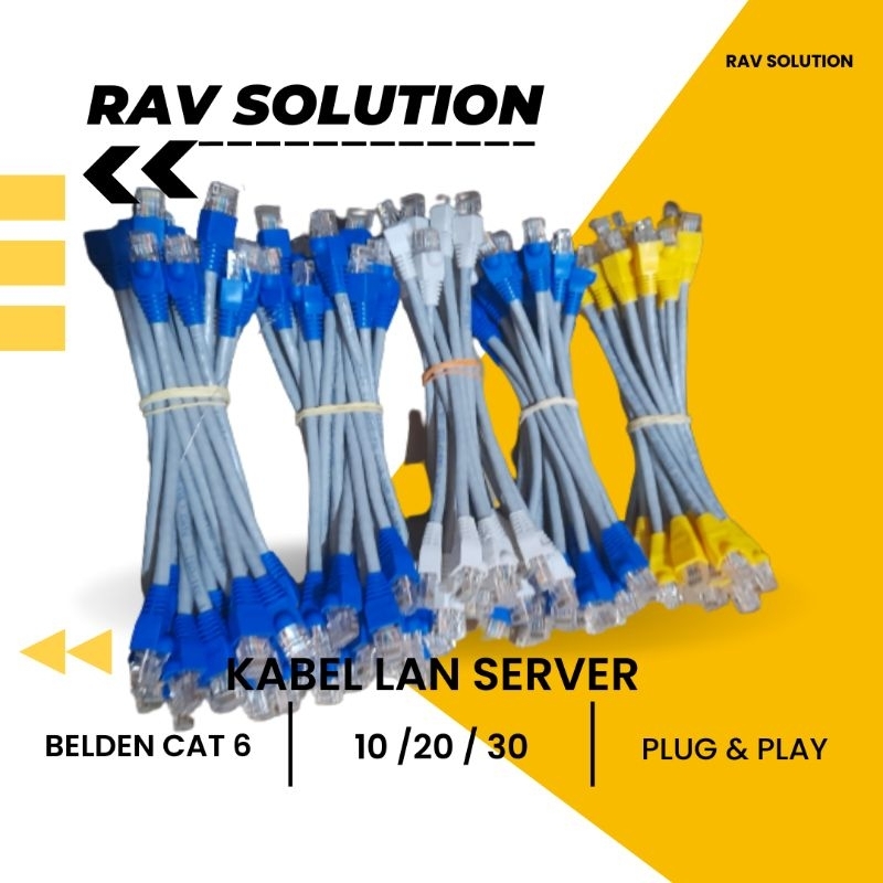 Jual KABEL LAN SERVER GIGABYTE CAT 6 BELDEN 7814A - ABU2 CUSTOM BY RAV ...