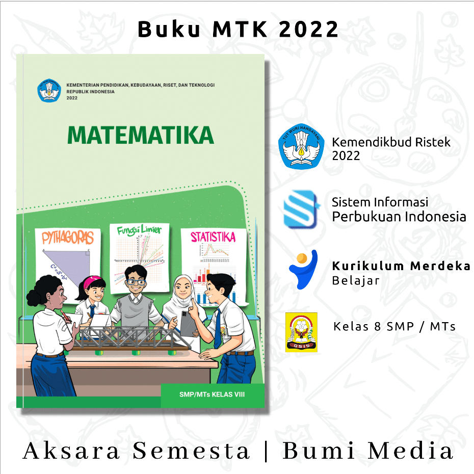 Jual Buku Siswa MTK Matematika Kelas 8 VIII SMP/Mts Kurikulum Merdeka Terbaru 2022 ...