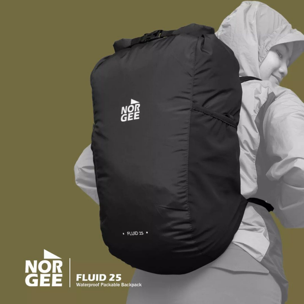 Jual Norgee Tas Punggung Waterproof Ultralight Packable Fluid 25L ...