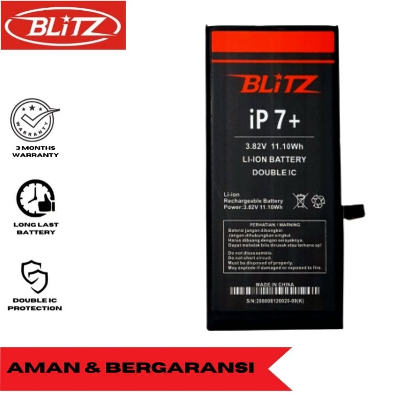 Jual BLiTZ Baterai iP 7+ / 7 Plus Double Power Batre Batrai Original ...