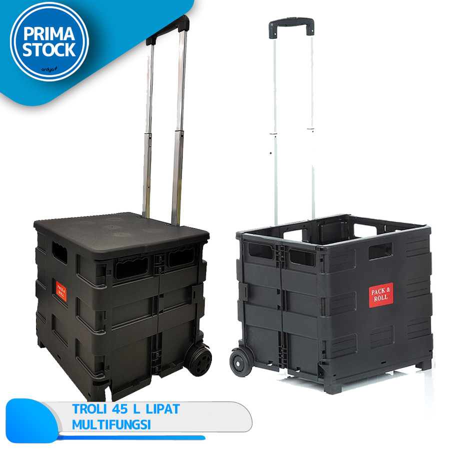 Jual TROLI LIPAT PET STROLLER BOX KOTAK DUDUK BELANJA 4 RODA DOG ANJING ...