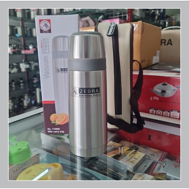 Jual 112955 Vacuum Flask 350ml Prima II Zebra, Thailand Made, Thermos Air | Shopee Indonesia