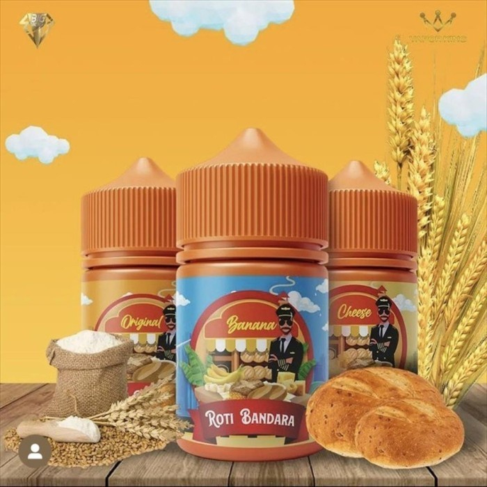 Jual LIQUID ROTI BANDARA 60ML 3MG 6MG FREEBASE SERIES V1 ORIGINAL - V2 ...