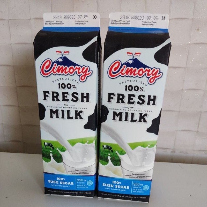 Jual susu segar full cream / susu cimory fresh milk 950 ml / 100% susu segar pasteurisasi / susu ...