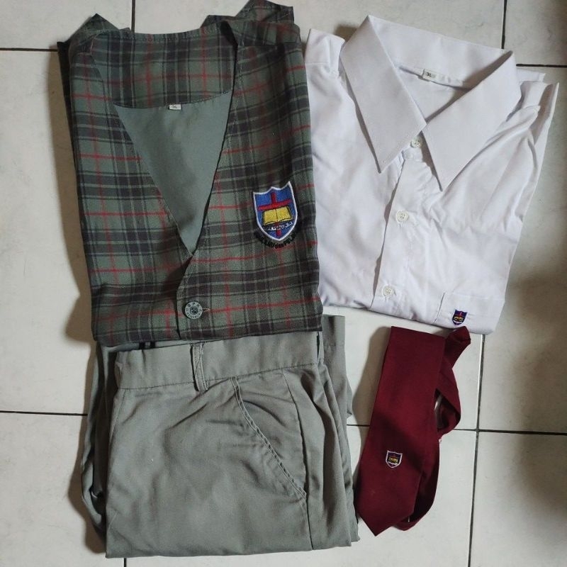 Jual Seragam SMAK SMA BPK Penabur NEW Seragam Putih Rompi Penabur SMA ...