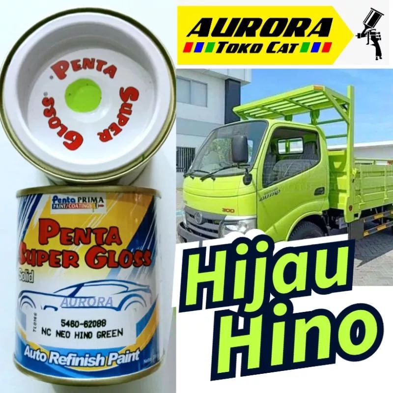 Jual Penta Super Gloss NC Neo Hino Green 1Kg / cat hijau truck truk ...