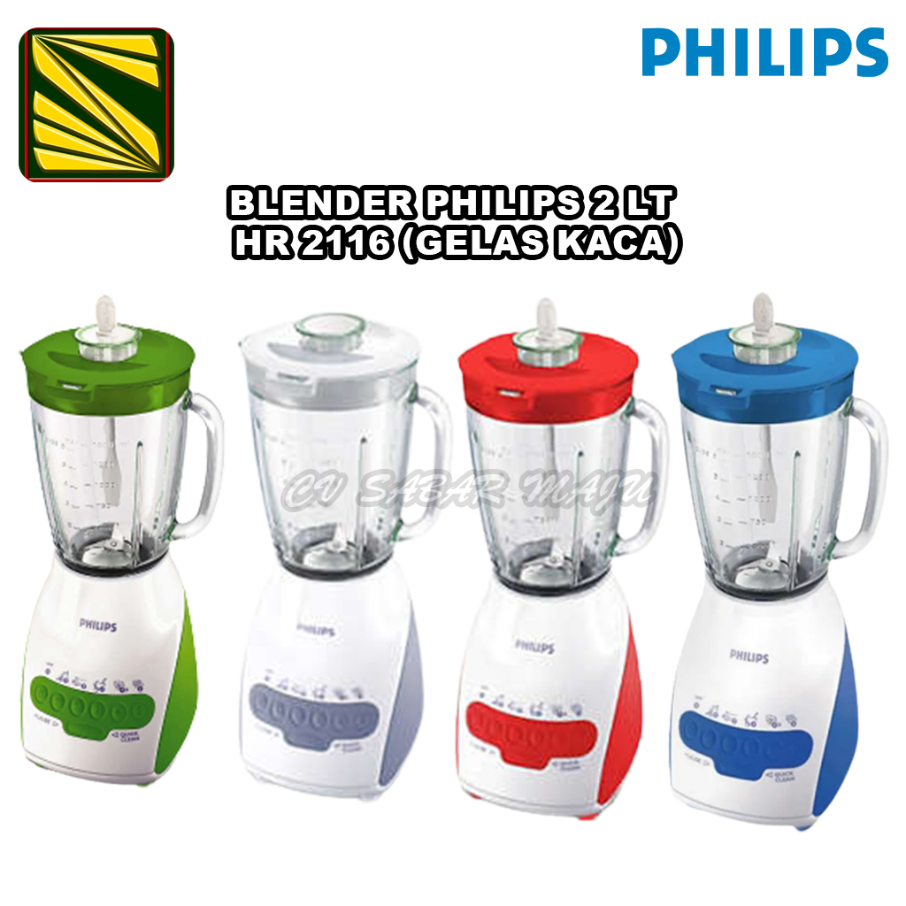 Jual Philips Blender Kaca HR 2116 / HR2116 KACA / 2 LITER GARANSI RESMI ...