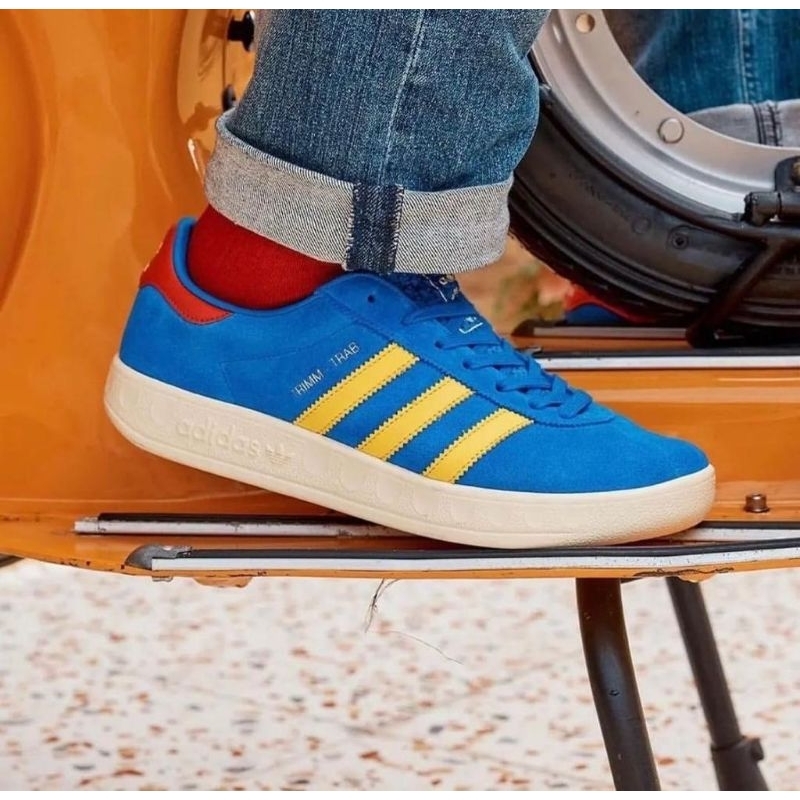 Jual Adidas Trim tab (blue-yellow) | Shopee Indonesia