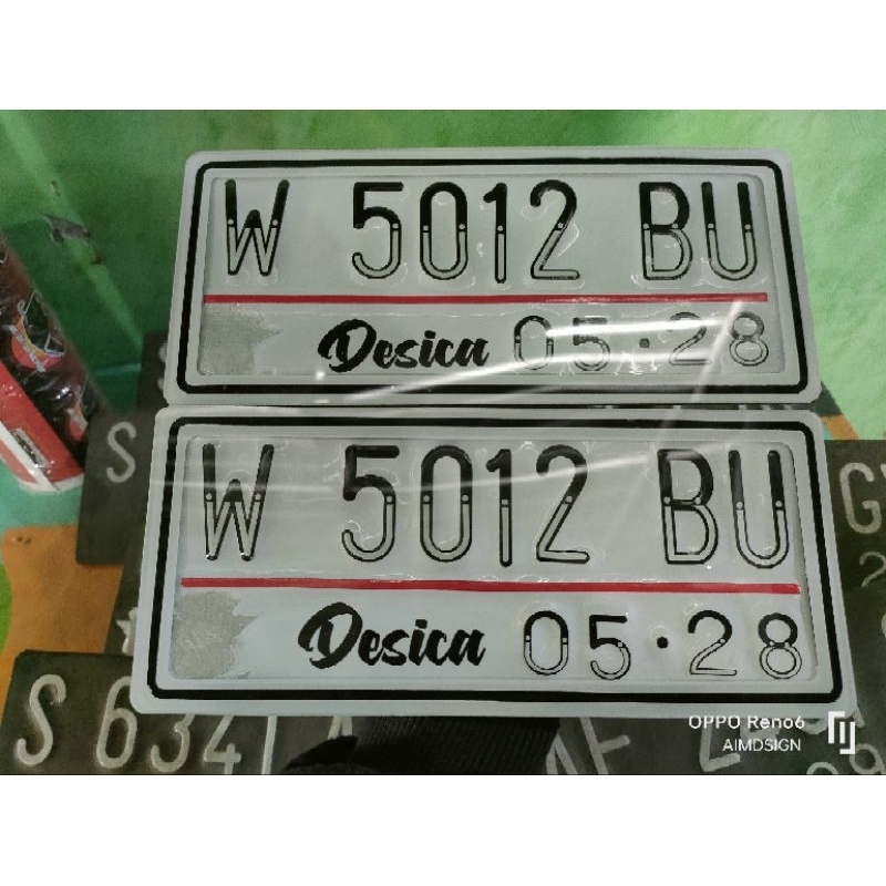 Jual plat nomor motor akrilik baut tanam custom nama | Shopee Indonesia