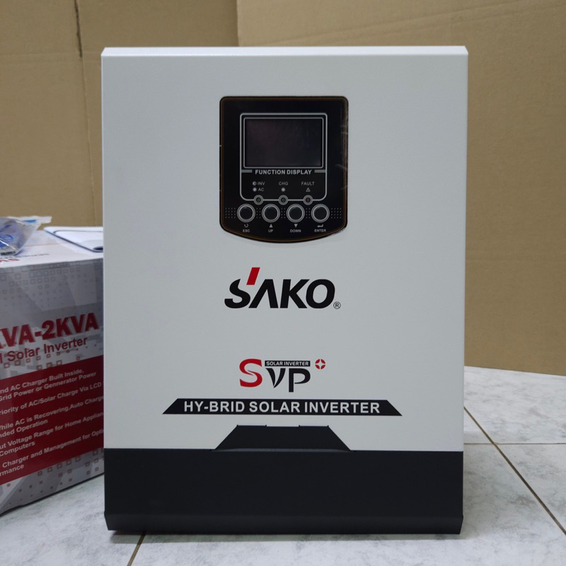 Jual SAKO Hybrid Inverter 2000W - 50A SCC Pure Sine Wave UPS 2KW 24V ...