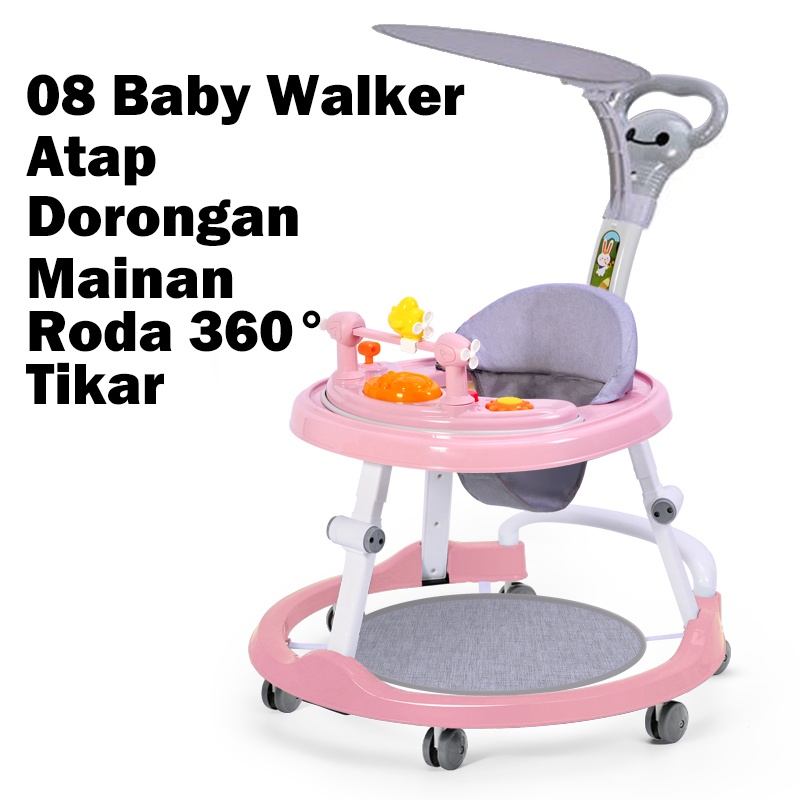 Jual Mmflight Baby Walker Lipat Mainan Musik Walker Alat Bantu Jalan ...