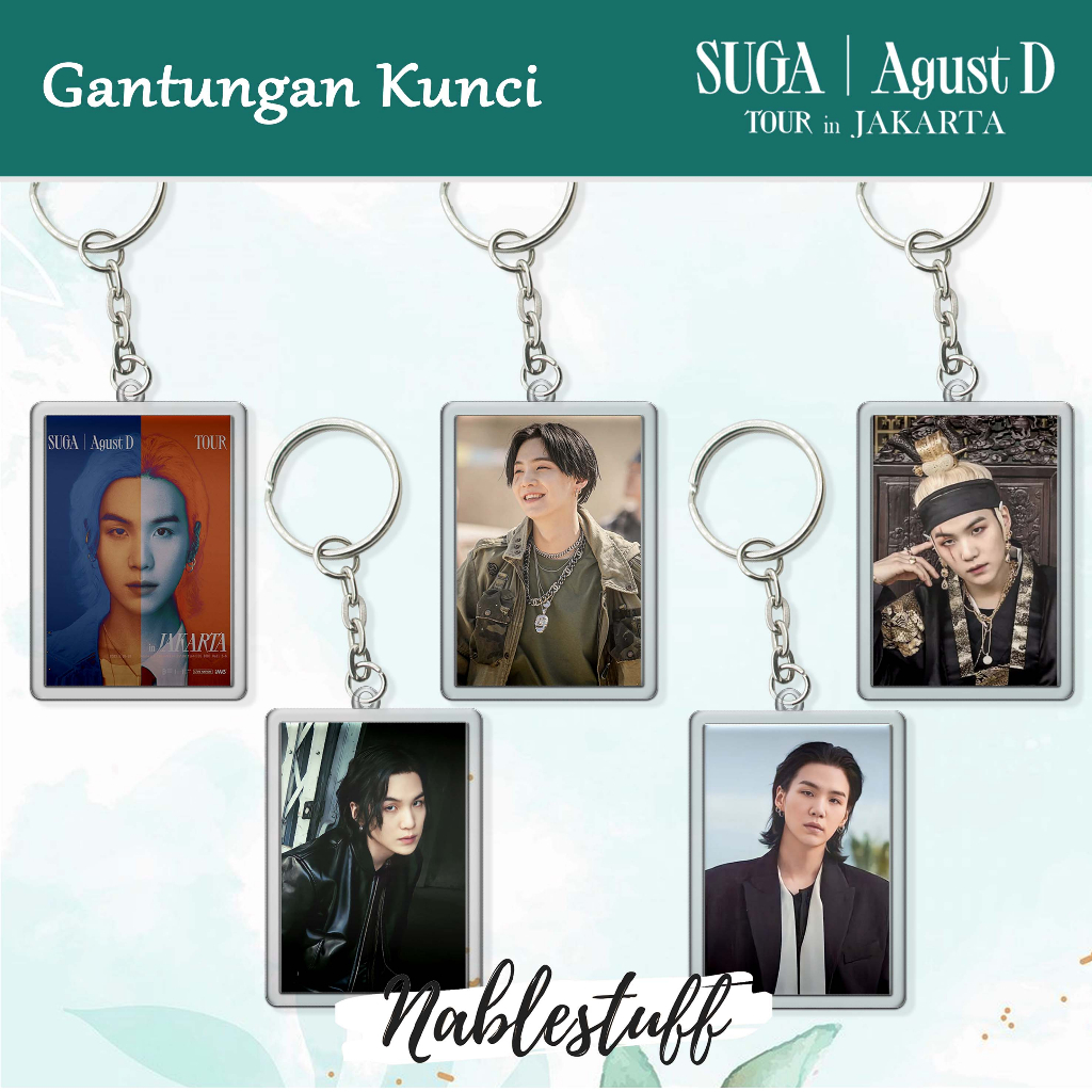 Jual Gantungan Kunci Ganci Suga Agust D Tour in Jakarta //Gantungan Kunci Akrilik // Merchandise ...