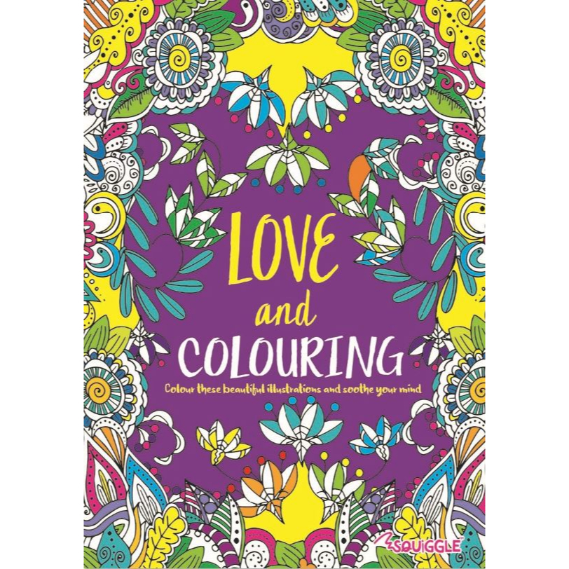 Jual [Squiggle] UK Love Adult Colouring Book (Buku Mewarnai Dewasa ...