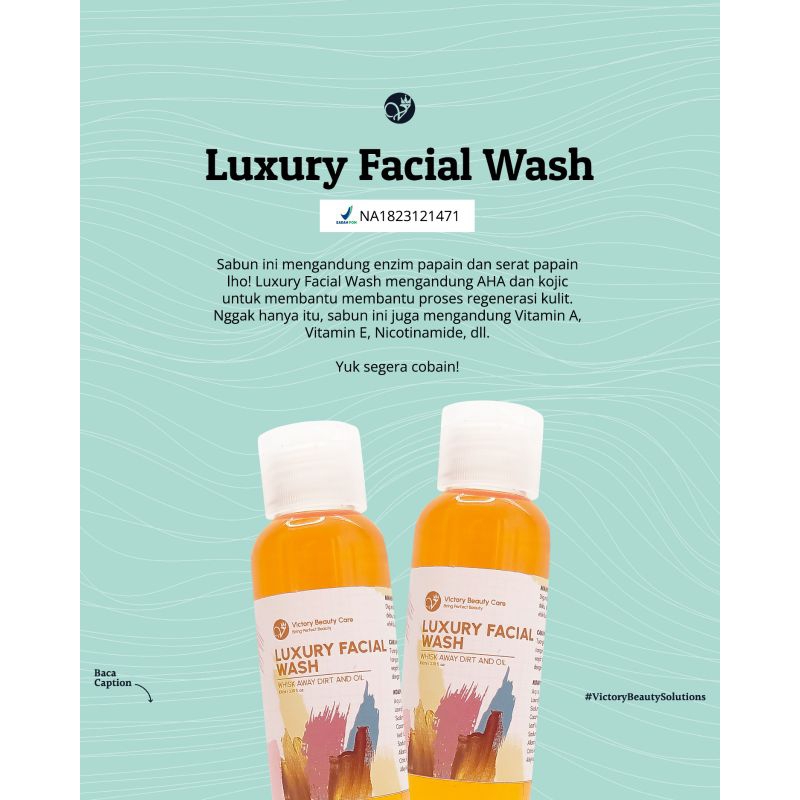 Jual LUXURY FACIAL WASH / HIGH FACIAL WASH / VBC / VICTORY BEAUTY CARE ...