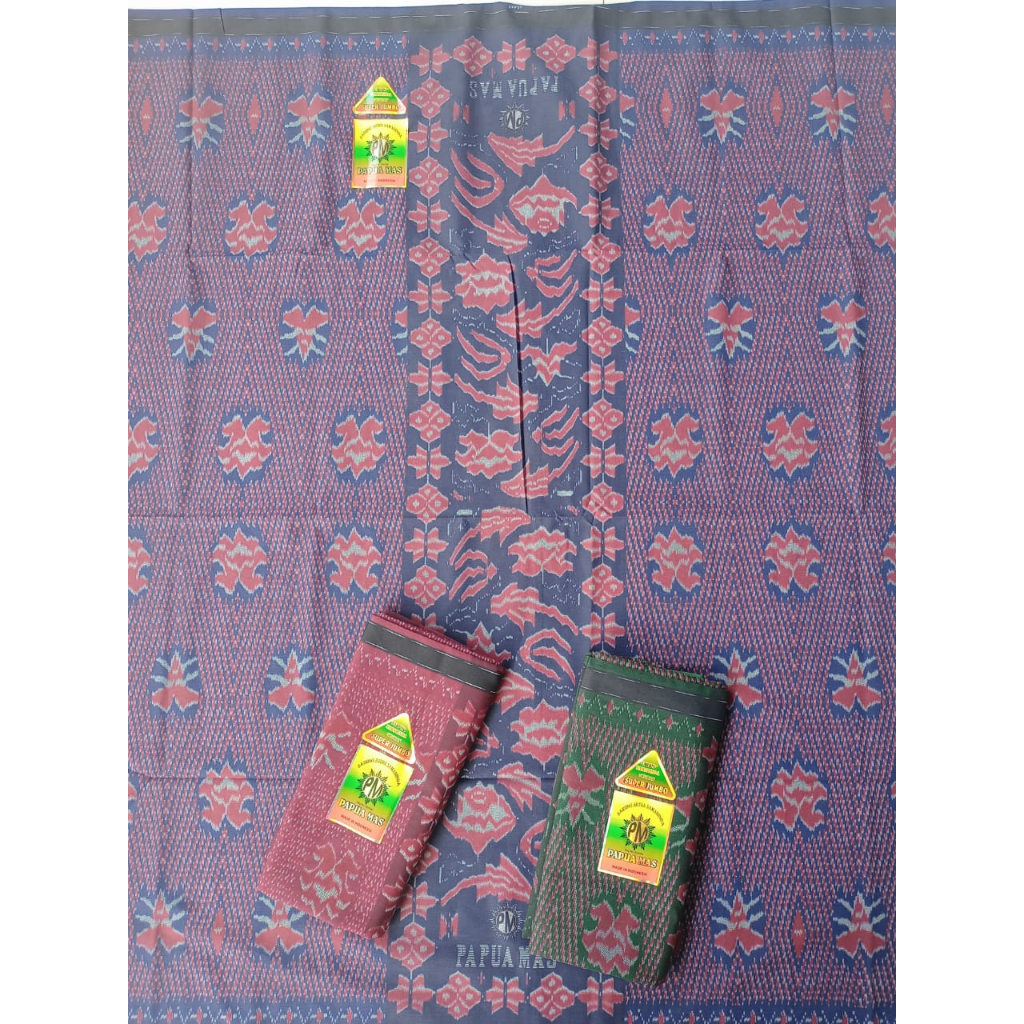 Jual Sarung Motif Samarinda Papua Mas Hitam dan Warna Untuk santri ...