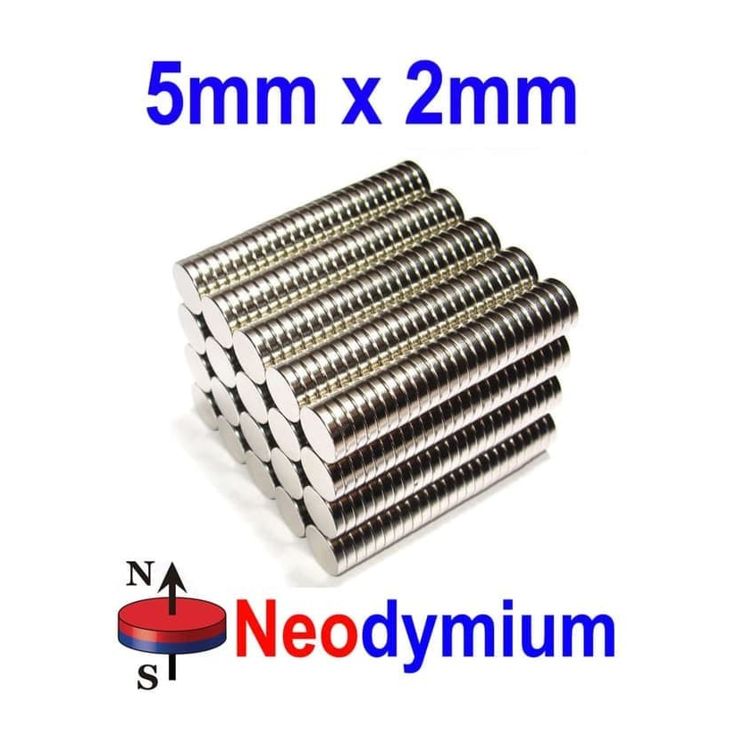 Jual Magnet Neodymium Strong Bulat Disc Silver Putih Koin Sangat Kuat ...