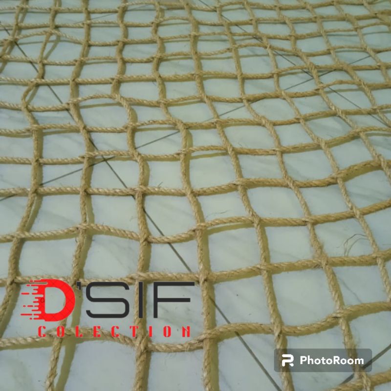 Jual jaring sefty safety pengaman bahan tali tambang Manila serabut ...