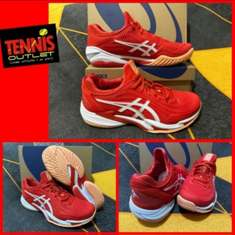 Jual Asics Court FF 3 Novak ( Fiery Red / White ) | Shopee Indonesia