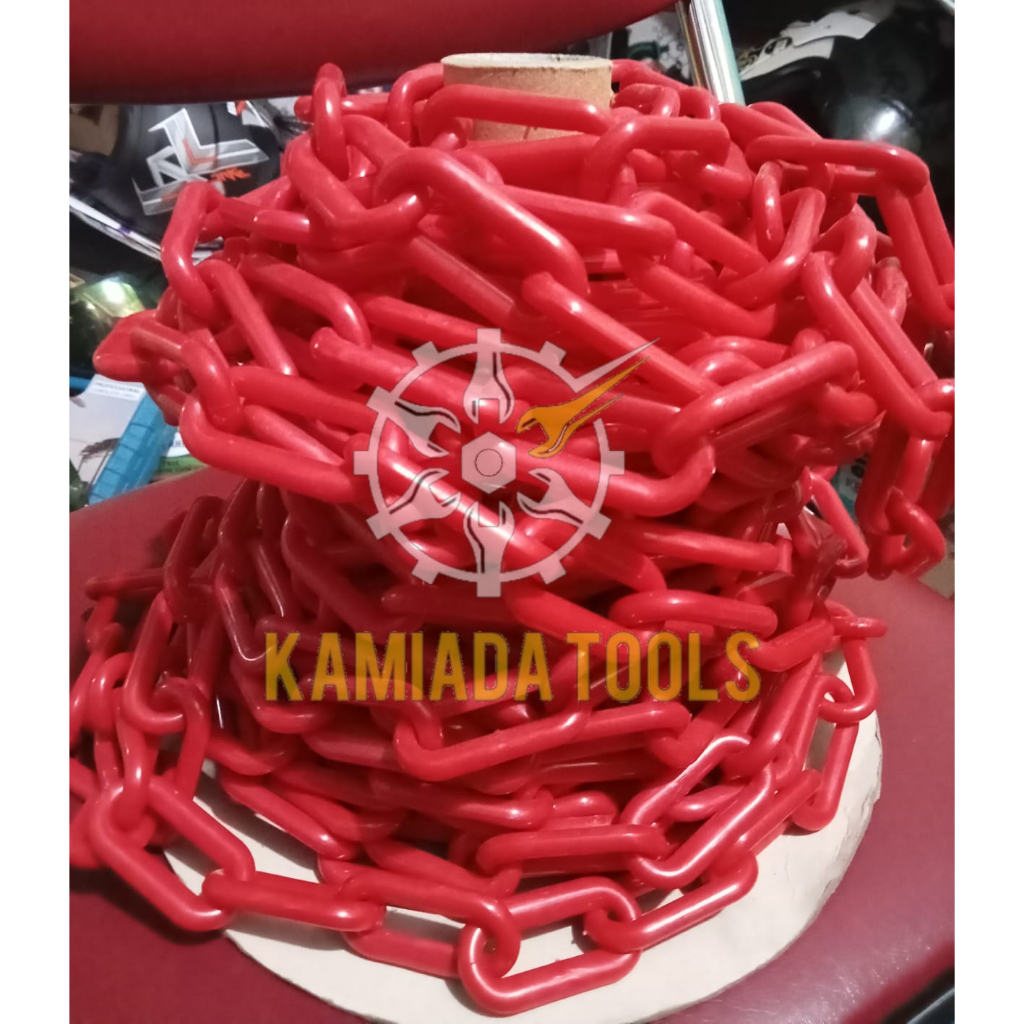 Jual Rantai Plastik 8mm/Rantai PVC 8mm/Rantai Pembatas/Plastic Chain ...
