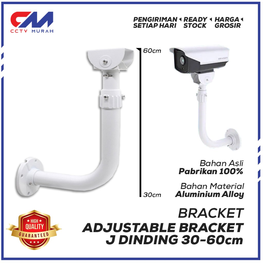 Jual Adjustable Bracket Dinding J Ukuran 30-60cm CCTV Camera/Bracket ...