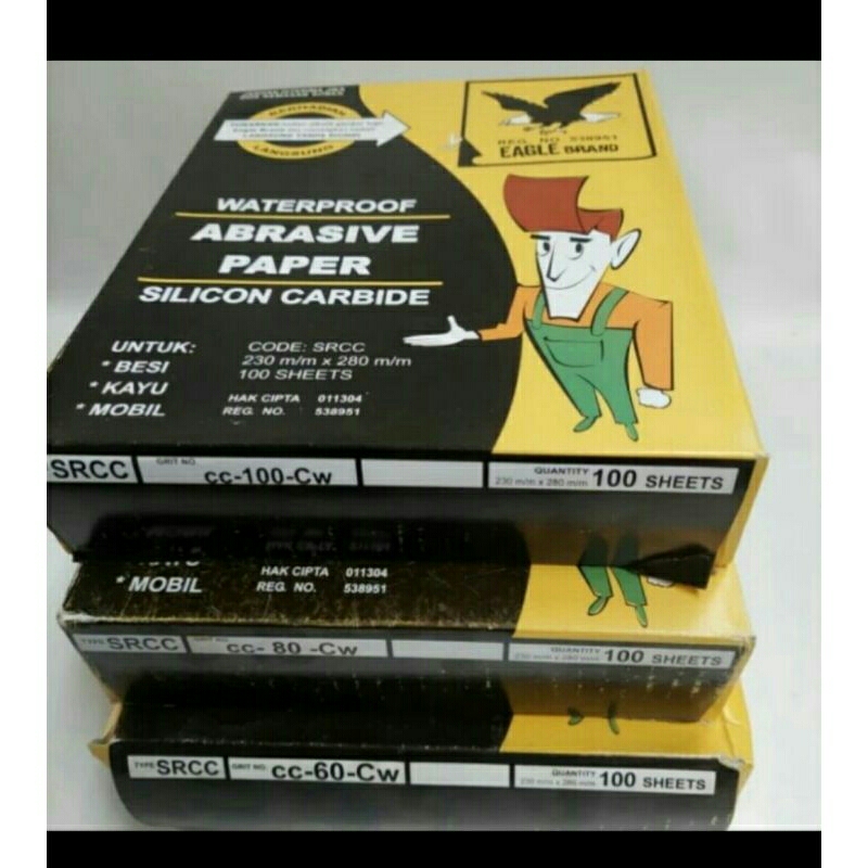 Jual Amplas Eagle #600 - Amplas duco 1 pak isi 100 lembar | Shopee ...