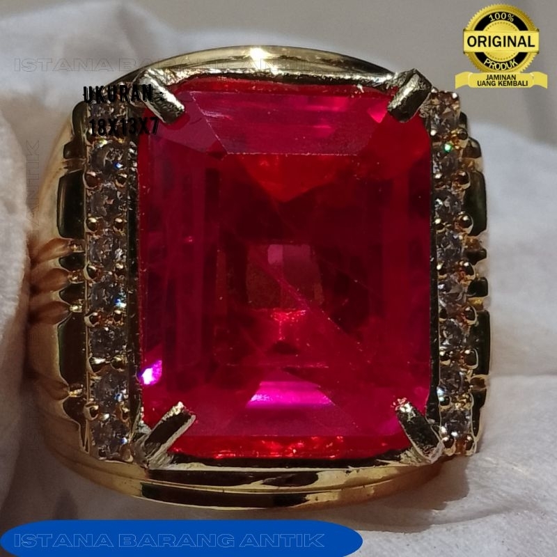 Jual CINCIN BATU RUBY CATAM ASLI SUFER MEWAH ELENGAN | Shopee Indonesia