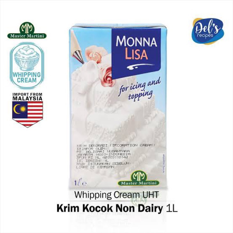 Jual Monna Lisa Whipping Cream 1 Lt | Shopee Indonesia