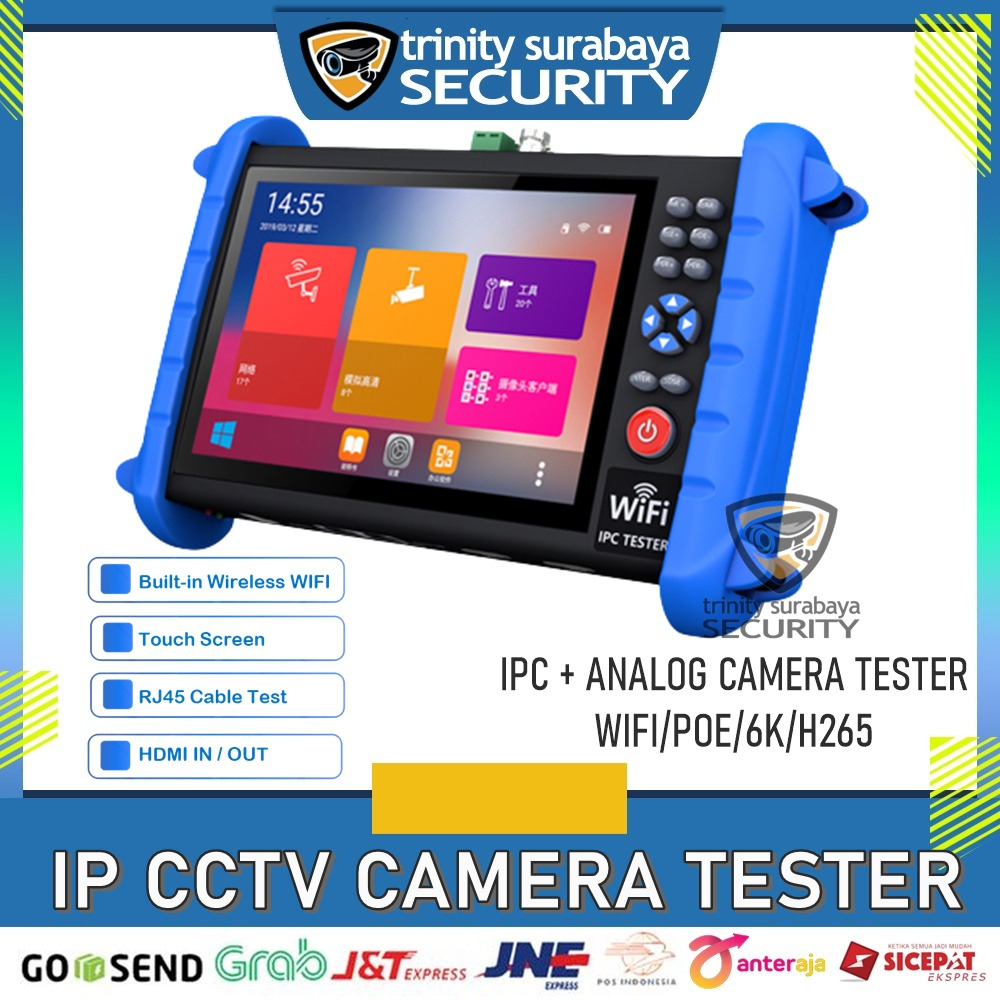Jual CCTV IPC Tester Layar 7in + Tas Support up to 12mp | Shopee Indonesia