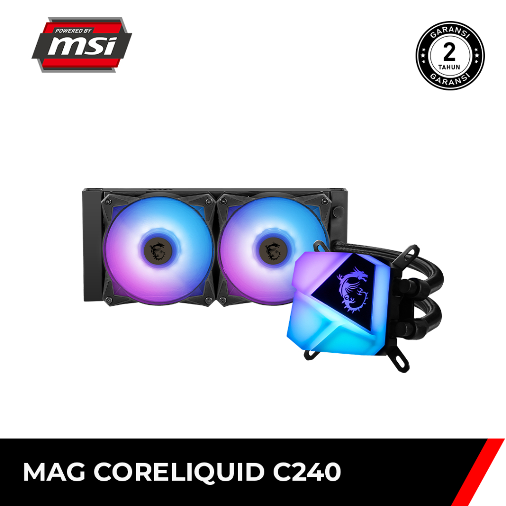 Jual MSI CPU Cooler MAG Coreliquid C240 ARGB | Shopee Indonesia