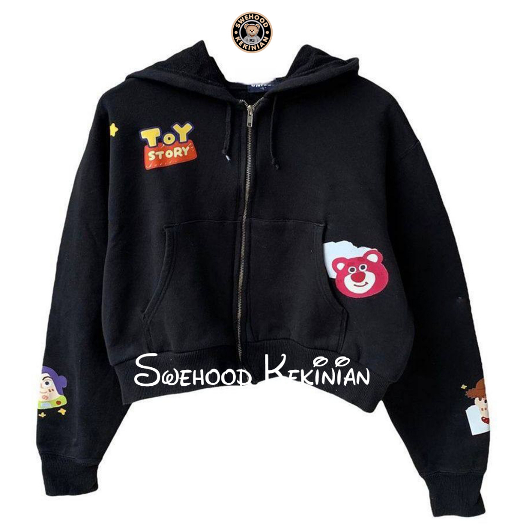 Jual TOY LOTSO BUZZ CROP PREMIUM Jaket Hoodie Zipper Wanita Kekinian ...