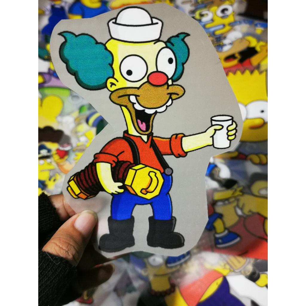 Jual SABLON SETRIKA SABLON DTF PRINTING TEMA SIMPSONS UNTUK KAOS ...