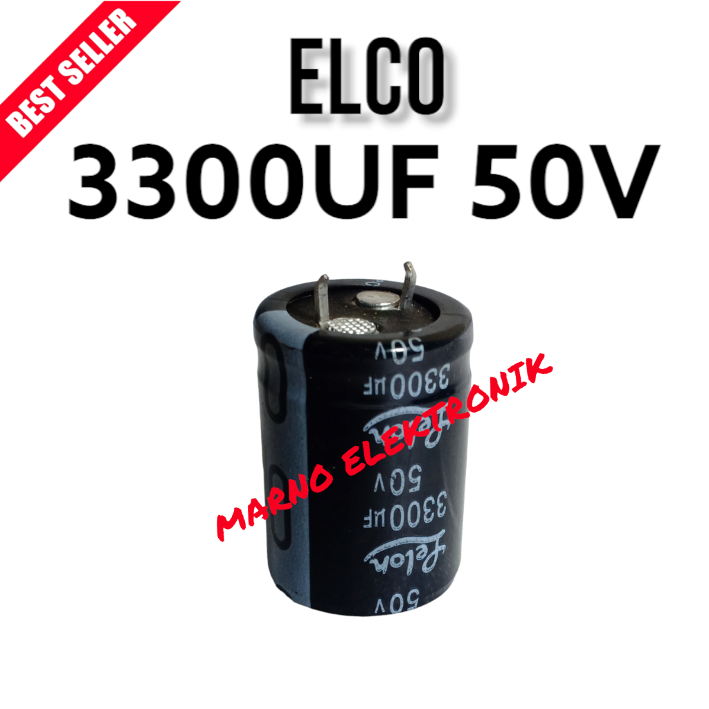 Jual CAPASITOR KAPASITOR ELCO 3300 UF 50 V 3300UF 50V ASLI ORI ORIGINAL | Shopee Indonesia