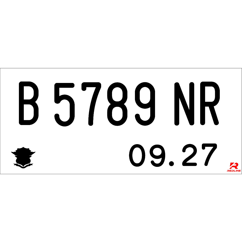 Jual STIKER PLAT NOMOR MOTOR STANDAR | Shopee Indonesia