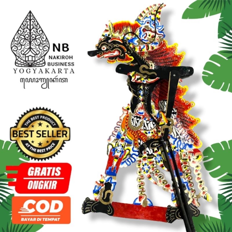 Jual NAKIROHBUSINESS Wayang Kulit Asli PATIH SABRANG/PATIHSABRANG Hitam ...