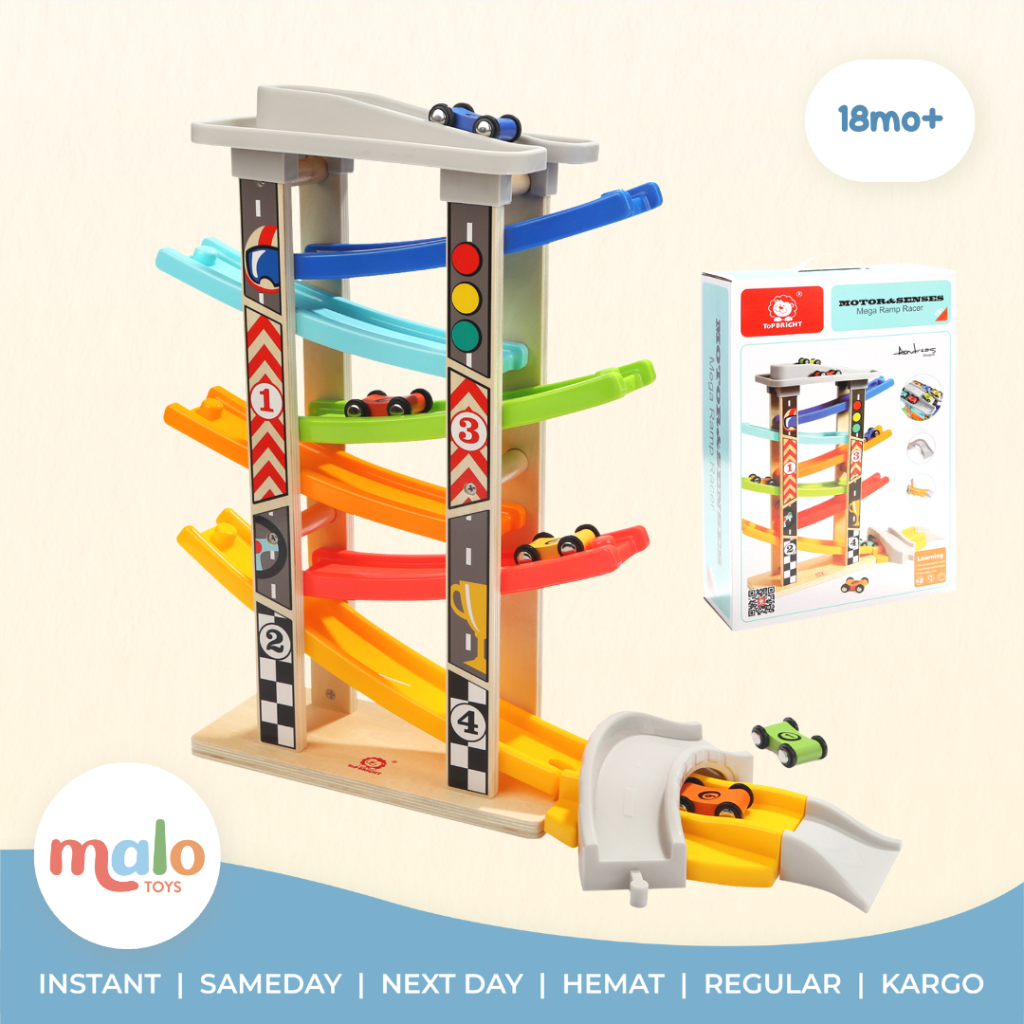 Jual MALOTOYS - TOPBRIGHT Mega Ramp Racer Mobil Luncur Slide Car Race ...